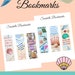 Seashells Printable Bookmarks - Bookmark Set - Digital Bookmarks - Cute ...