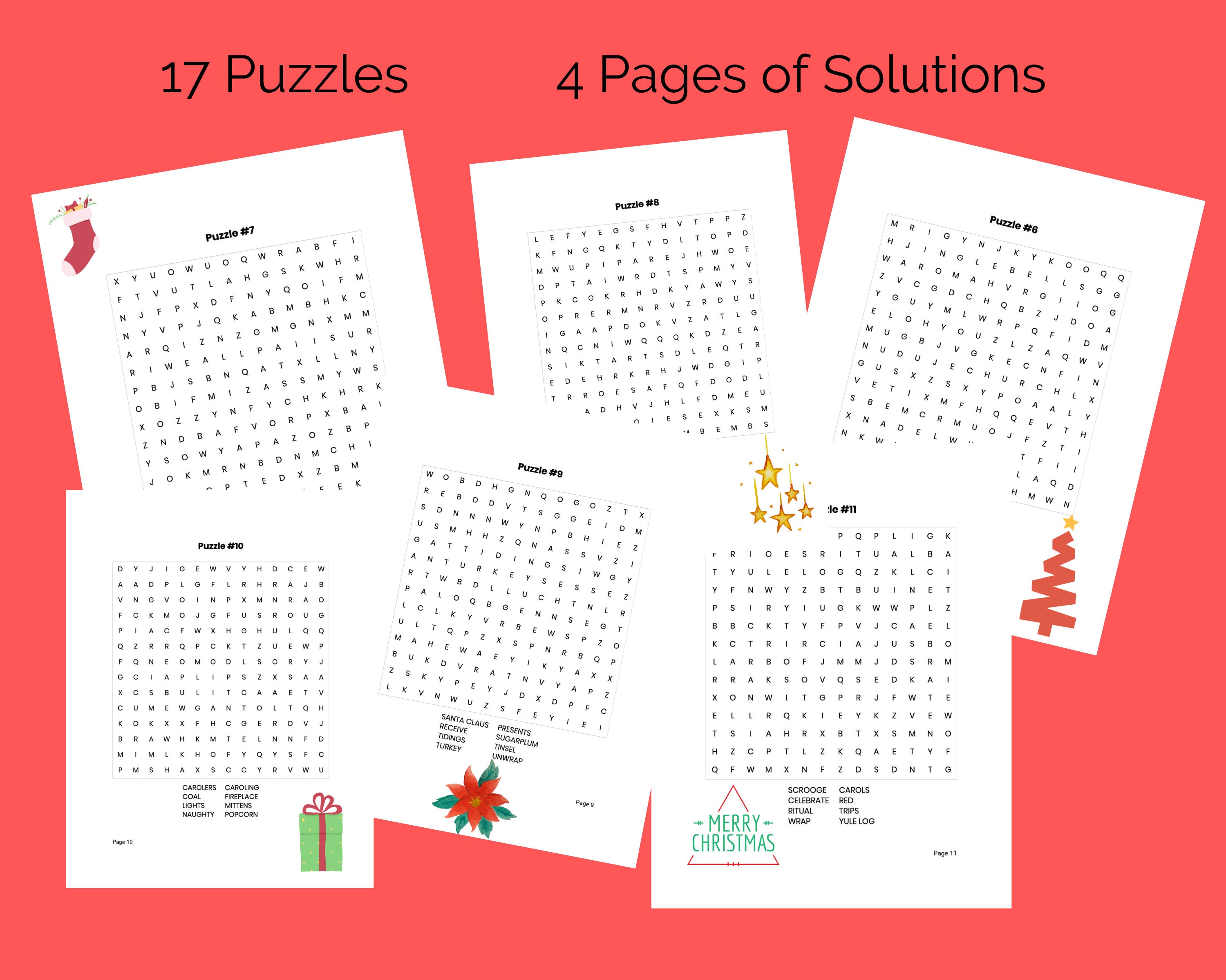 Christmas Word Game, Printable Christmas Family Game, Holiday Game ...