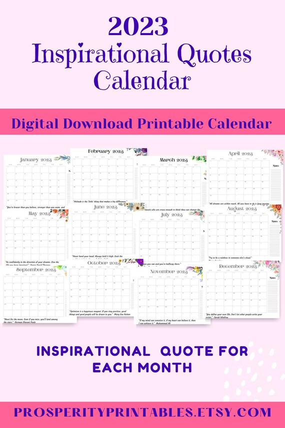February Quotes For Calendars