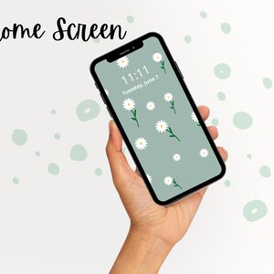 Daisy Flower Smart Phone Wallpaper | Modern Floral Smart Phone ...