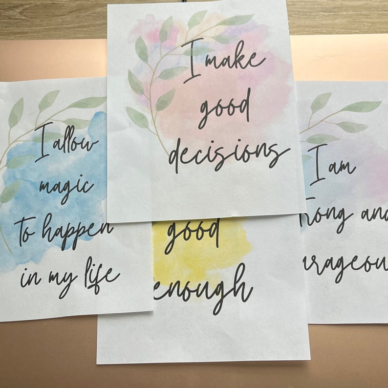 Printable Positive Affirmation Cards Positive Quotes Cards Positive ...