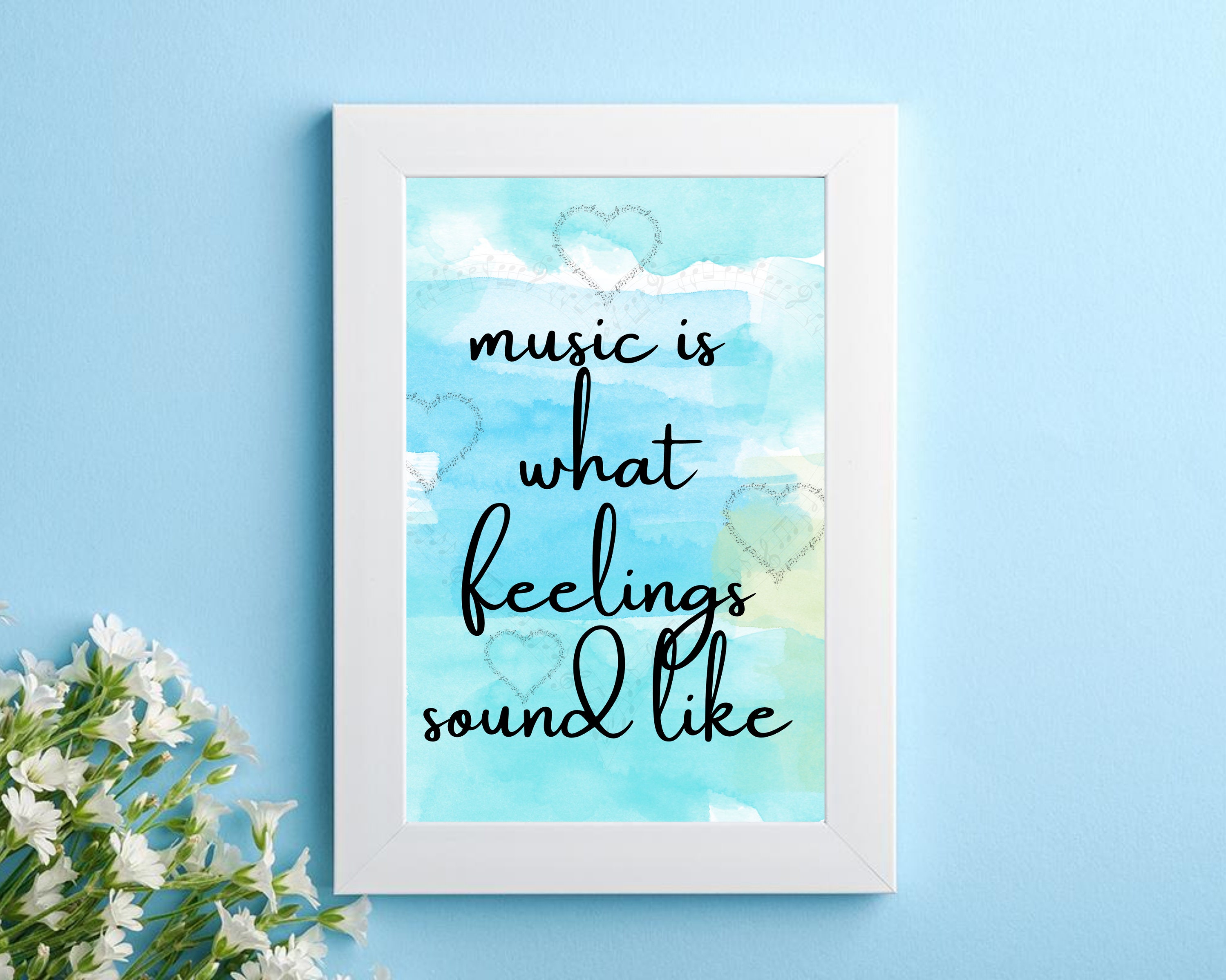 Music Quote Printable, Music Quote Wall Art, Gift for Music Lovers ...