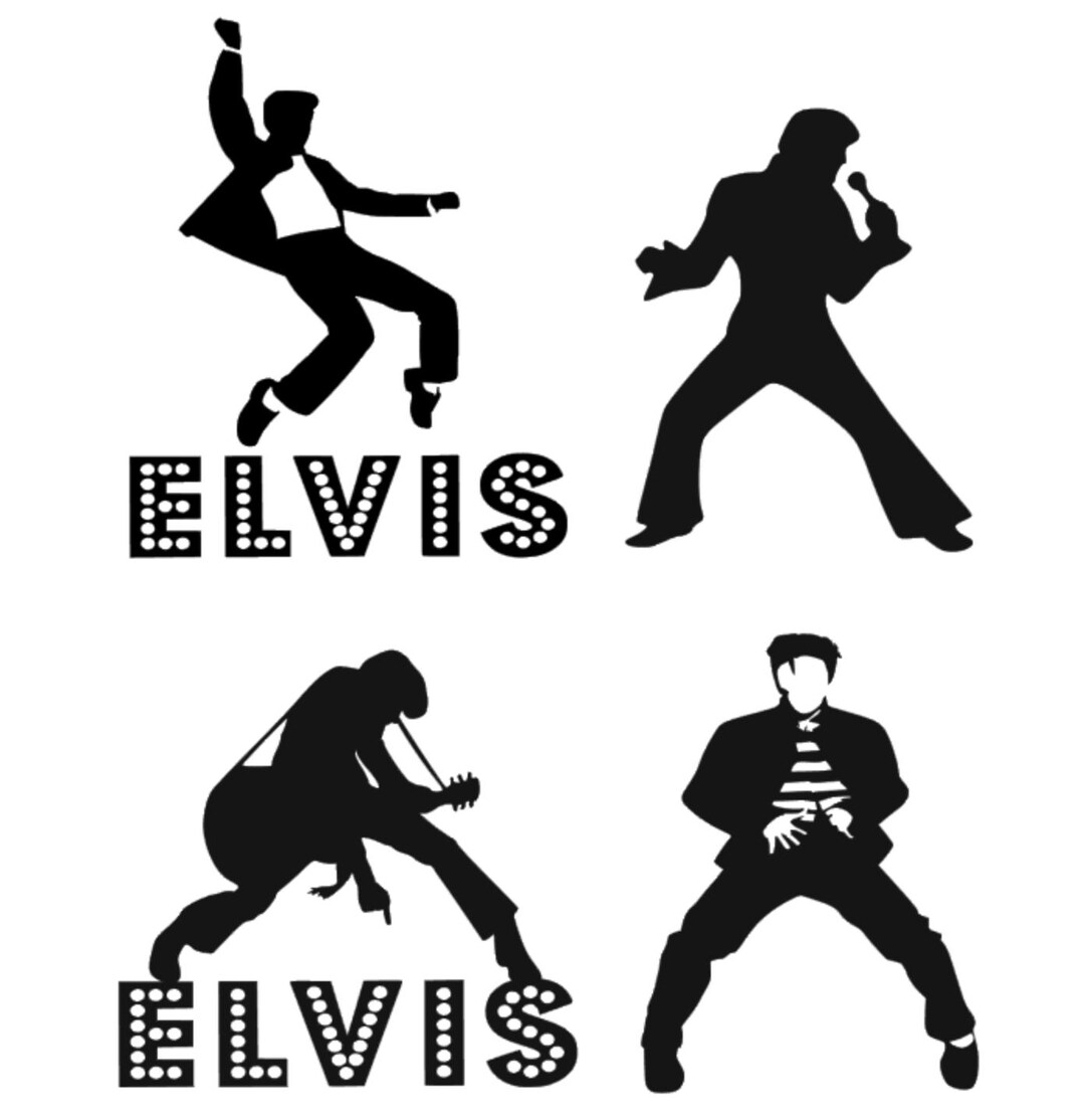ELVIS PRESLEY X 4 DECALS - Etsy