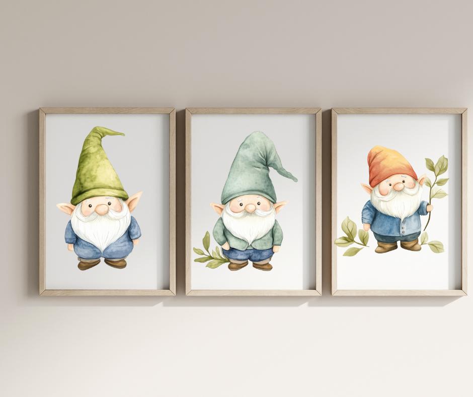 Fairy Tale Watercolor Clipart | Cute Fairies, Mushroom Houses, Gnomes ...