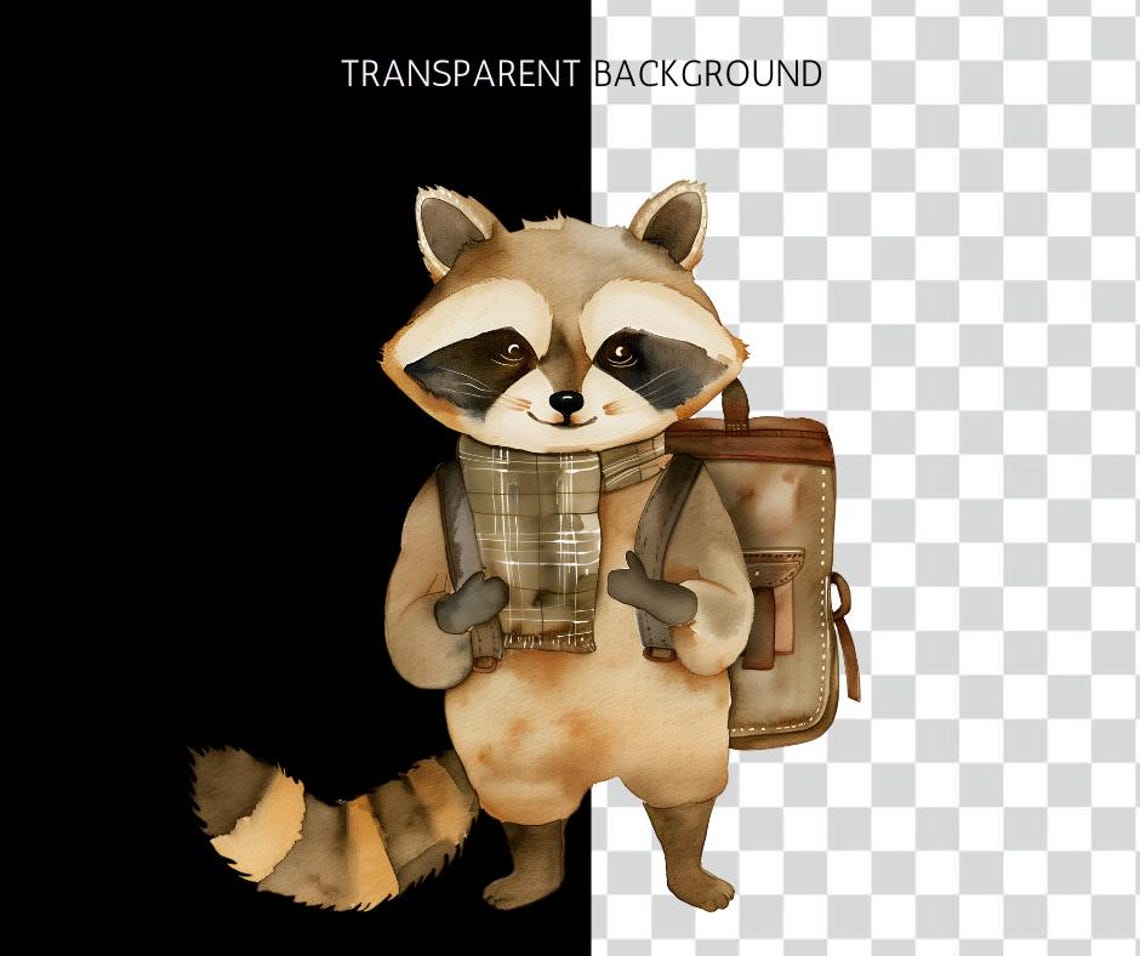 Watercolor Camping Animals Clipart | Forest Bear & Fox PNG | Woodland ...