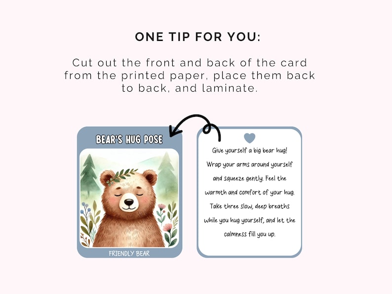 Calming Brake Cards for Kids, Printable, Editable Template, Mindfulness ...