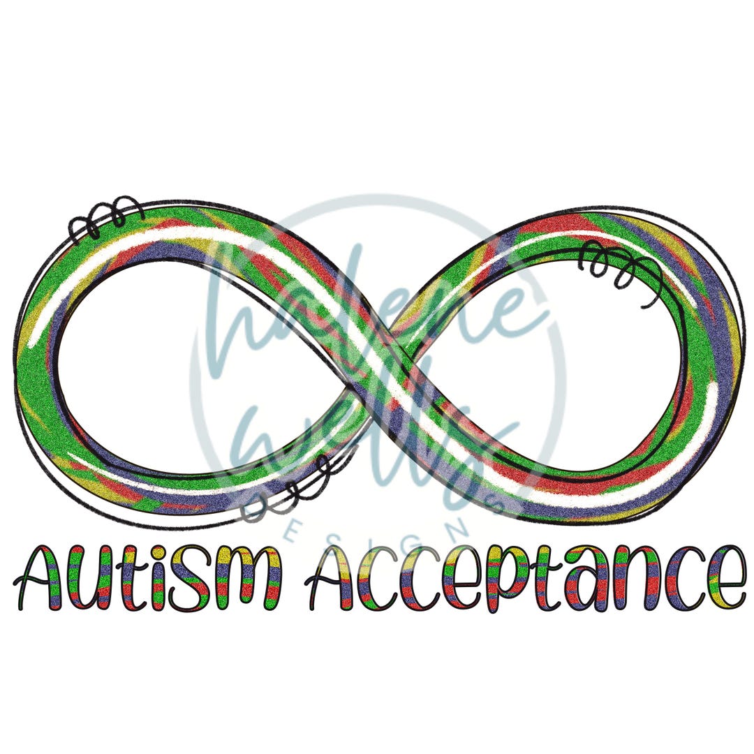 Autism Acceptance PNG | Digital Download| Hand Drawn Art| PNG File - Etsy