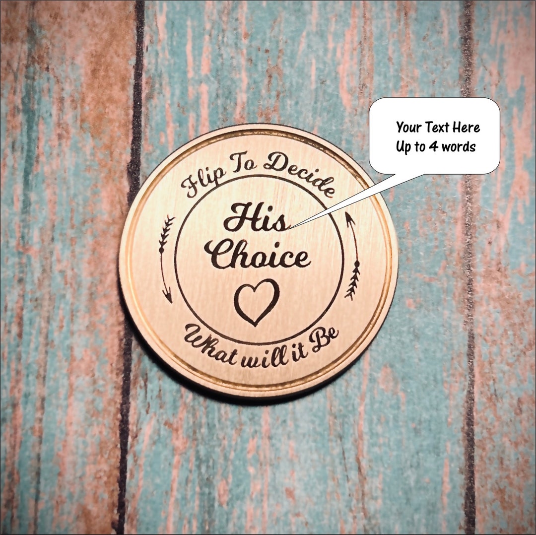 Decision Coin, Couples Flip Coin, Ball Marker - Etsy