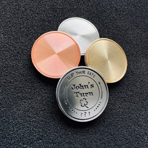 Decision Coin - Custom Engraved Both Sides - Couples Flip Coin - Gifts ...