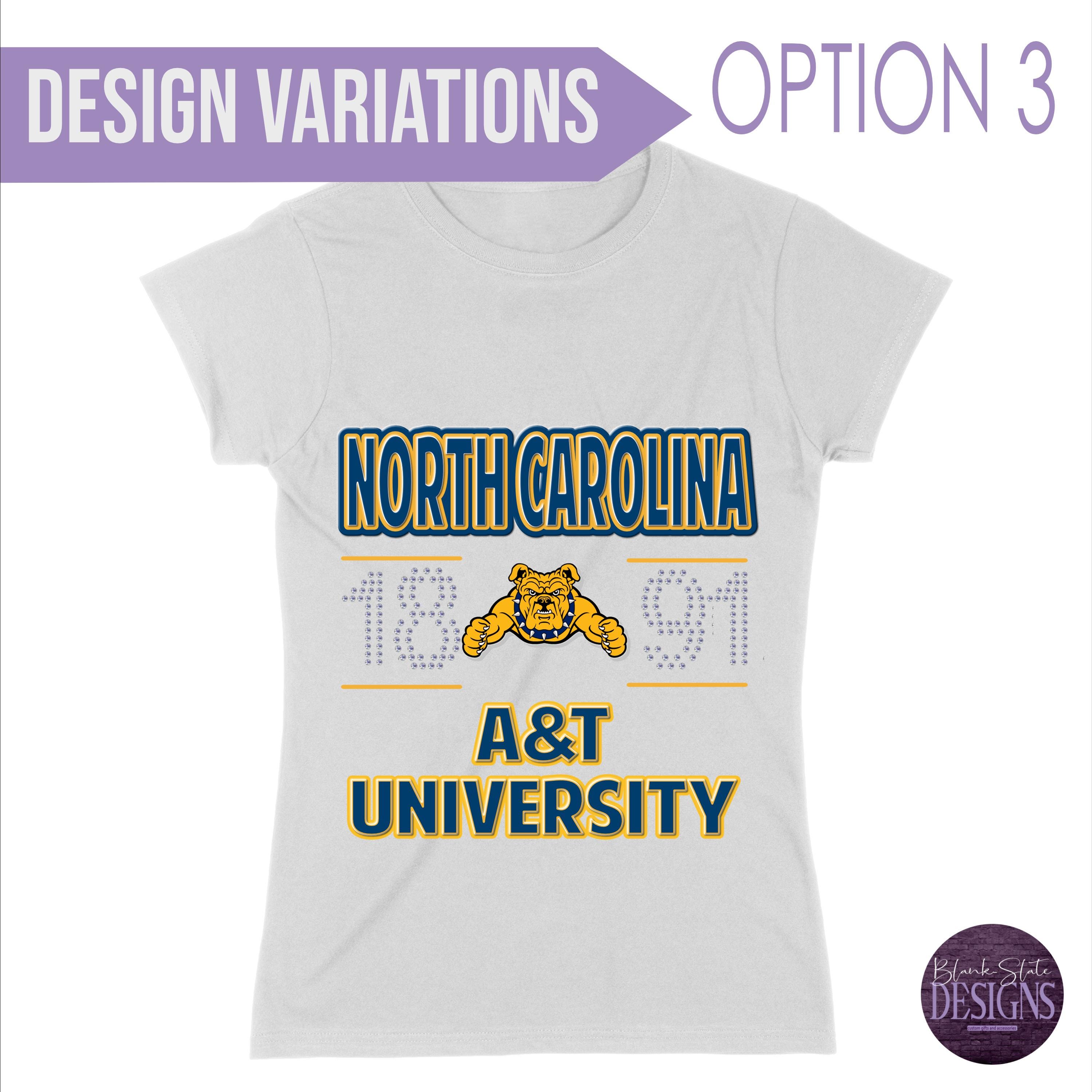 NCAT Rhinestone T-shirt | HBCU Apparel Gift - Etsy