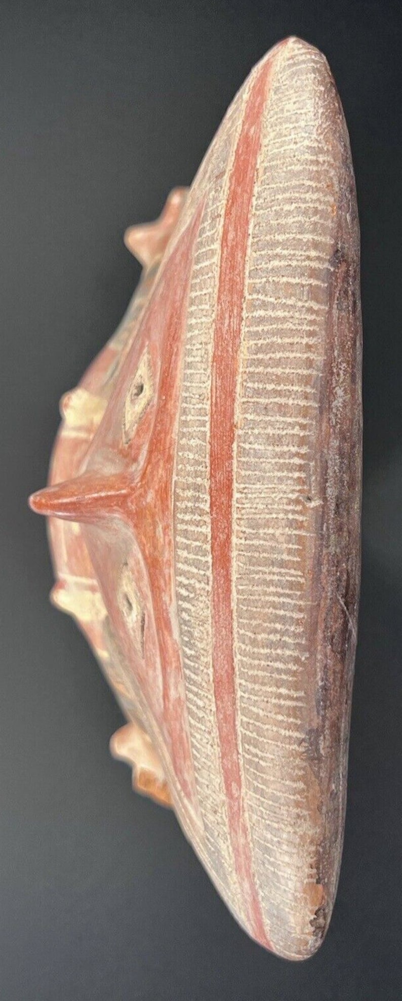 Rare Pre Columbian Peru Chavin Maranon Standing Polychrome Tomb ...