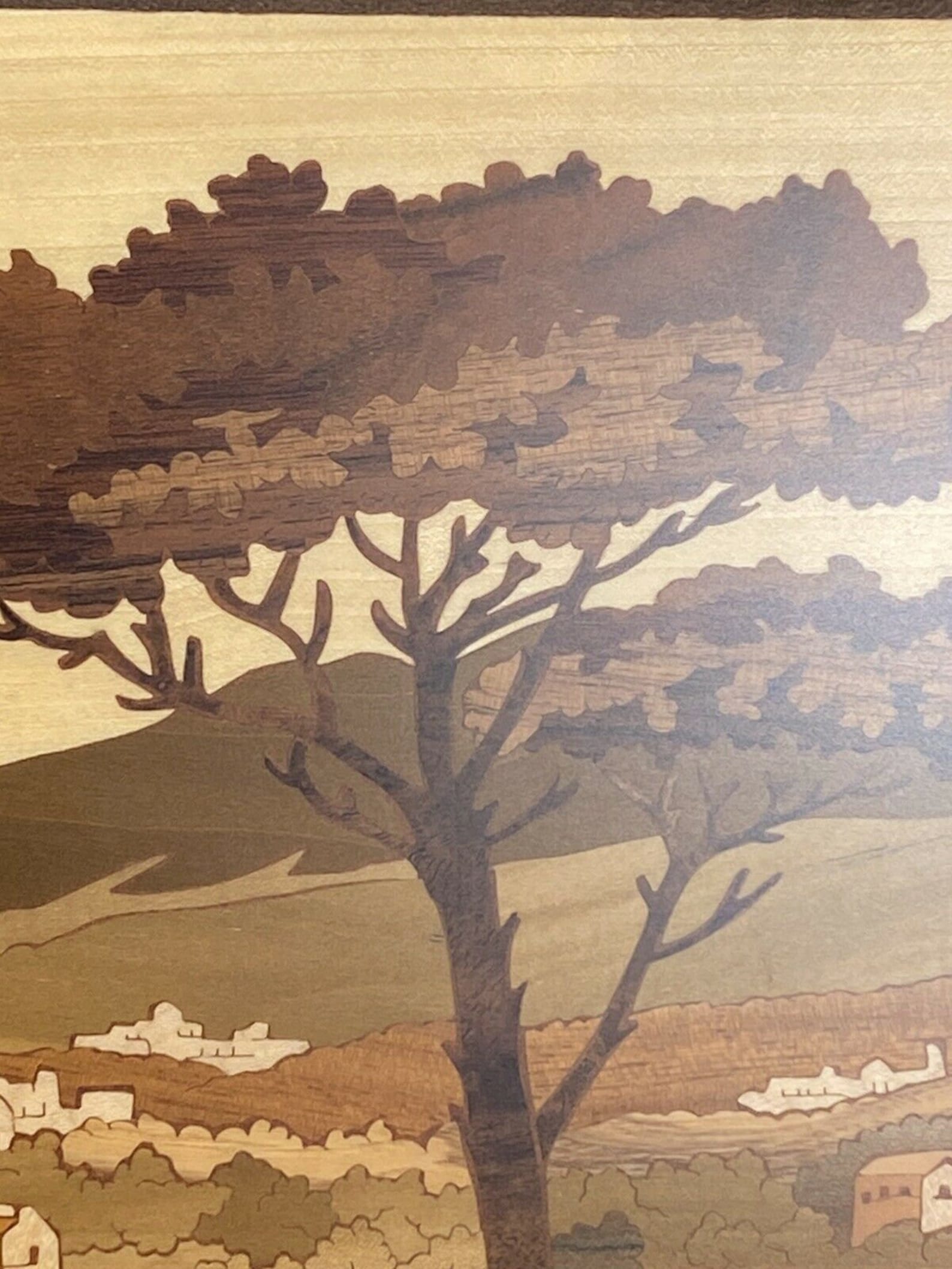 Italian Italy 12 Wood Marquetry Landscape Panel by Mariorita Anacapri ...