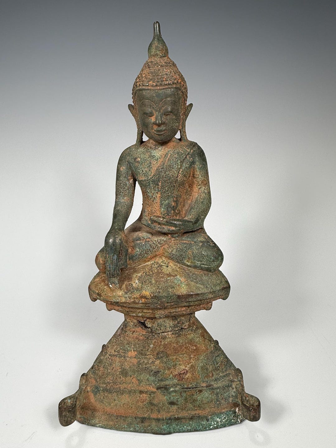 Burma Burmese Bronze Buddha on Integral Base Ca. 18th Century - Etsy