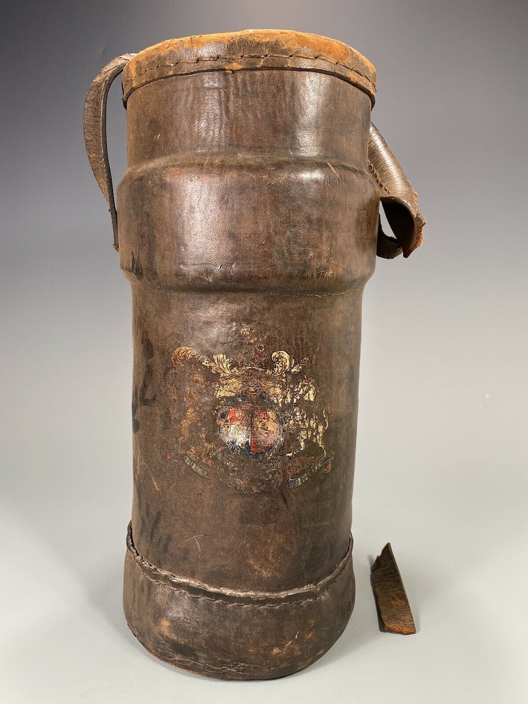British Royal Navy Canon Powder Monkey Bucket 19th C. Ex. Giraud V ...