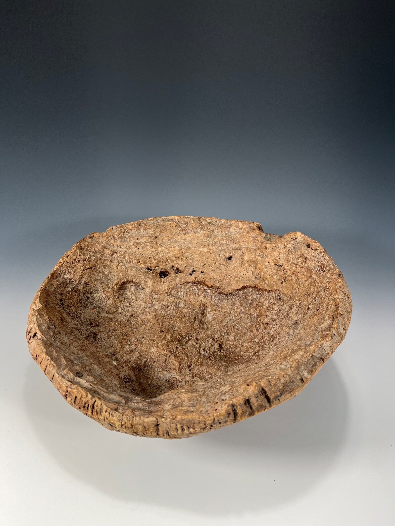 Fine Rare Unknown Peoples Pre Historic Driftwood Carved Bowl Ca. 15 ...