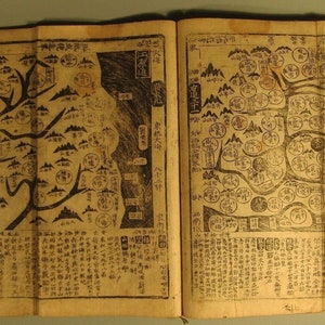 RARE Ch'onhado Tian Xia Tu Map of All-under-heaven World China Korea 18 ...