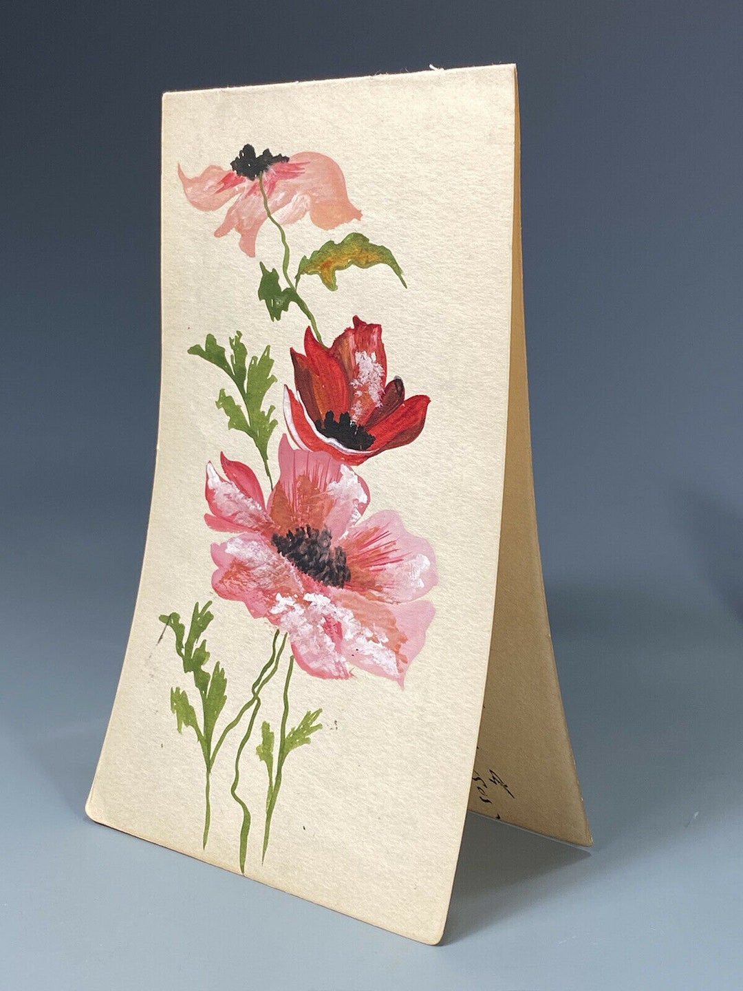 Watercolor Card Actress Evelyn Mary Millard Poem & Composer R H Wilson ...