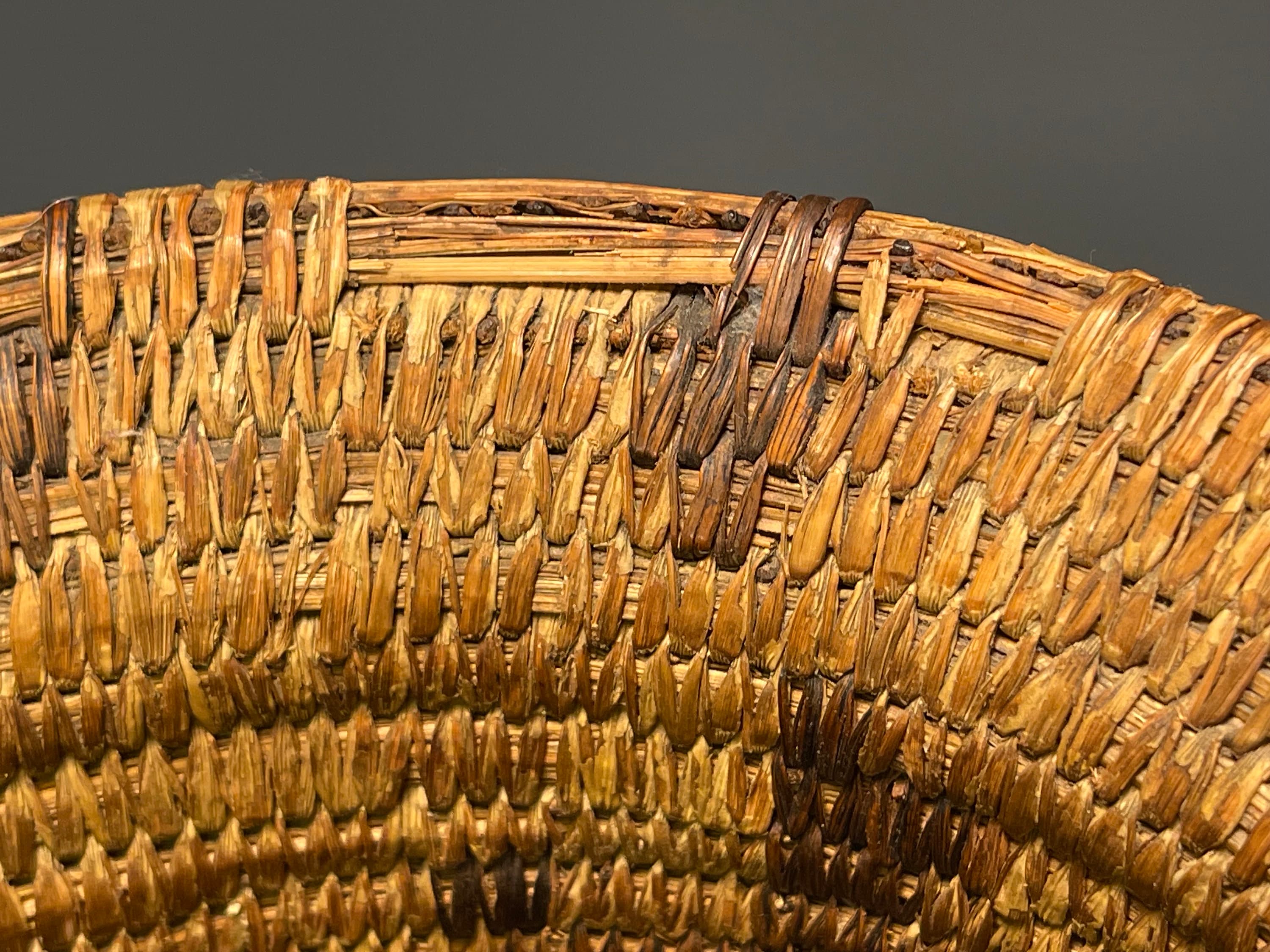 Rare Native American Apache Storage Basket Zoo/anthropomorphic Decor ...