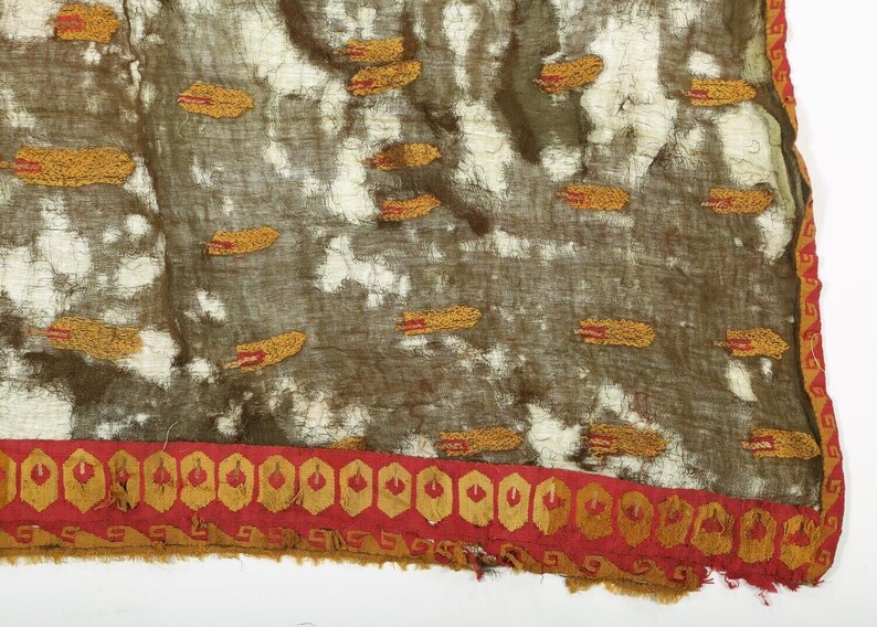 Pre-columbian Peru Central Coast Chancay Embroidered Chili Decor Turban ...