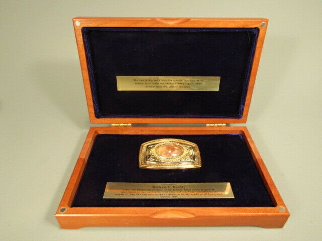 William F. Readdy Belt Buckle W/ Stone Taken From Crawlway Kennedy ...