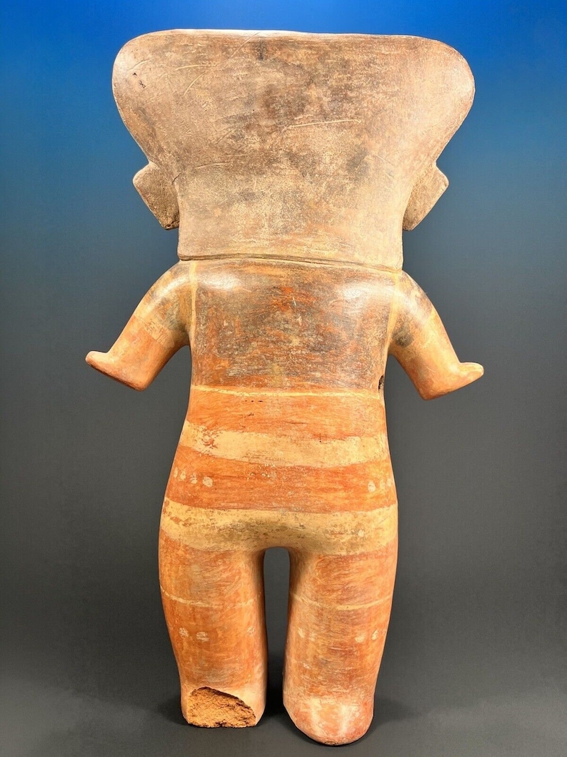 Rare Pre Columbian Peru Chavin Maranon Standing Polychrome Tomb ...