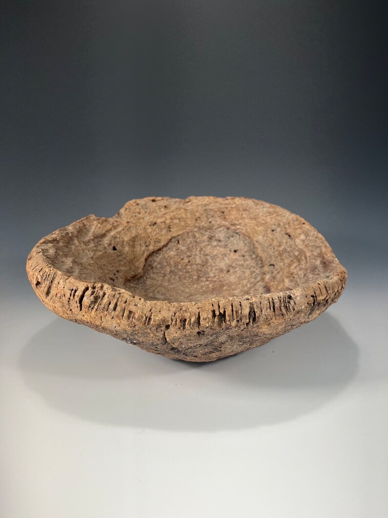 Fine Rare Unknown Peoples Pre Historic Driftwood Carved Bowl Ca. 15 ...