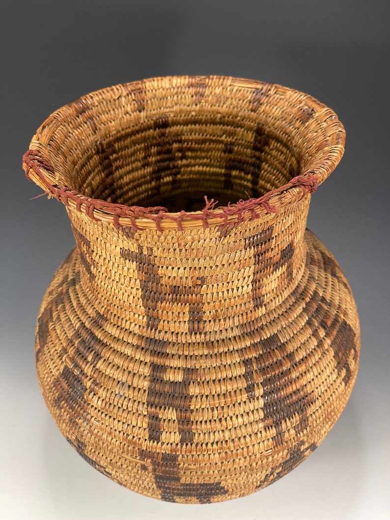 Rare Native American Apache Storage Basket Zoo/anthropomorphic Decor ...