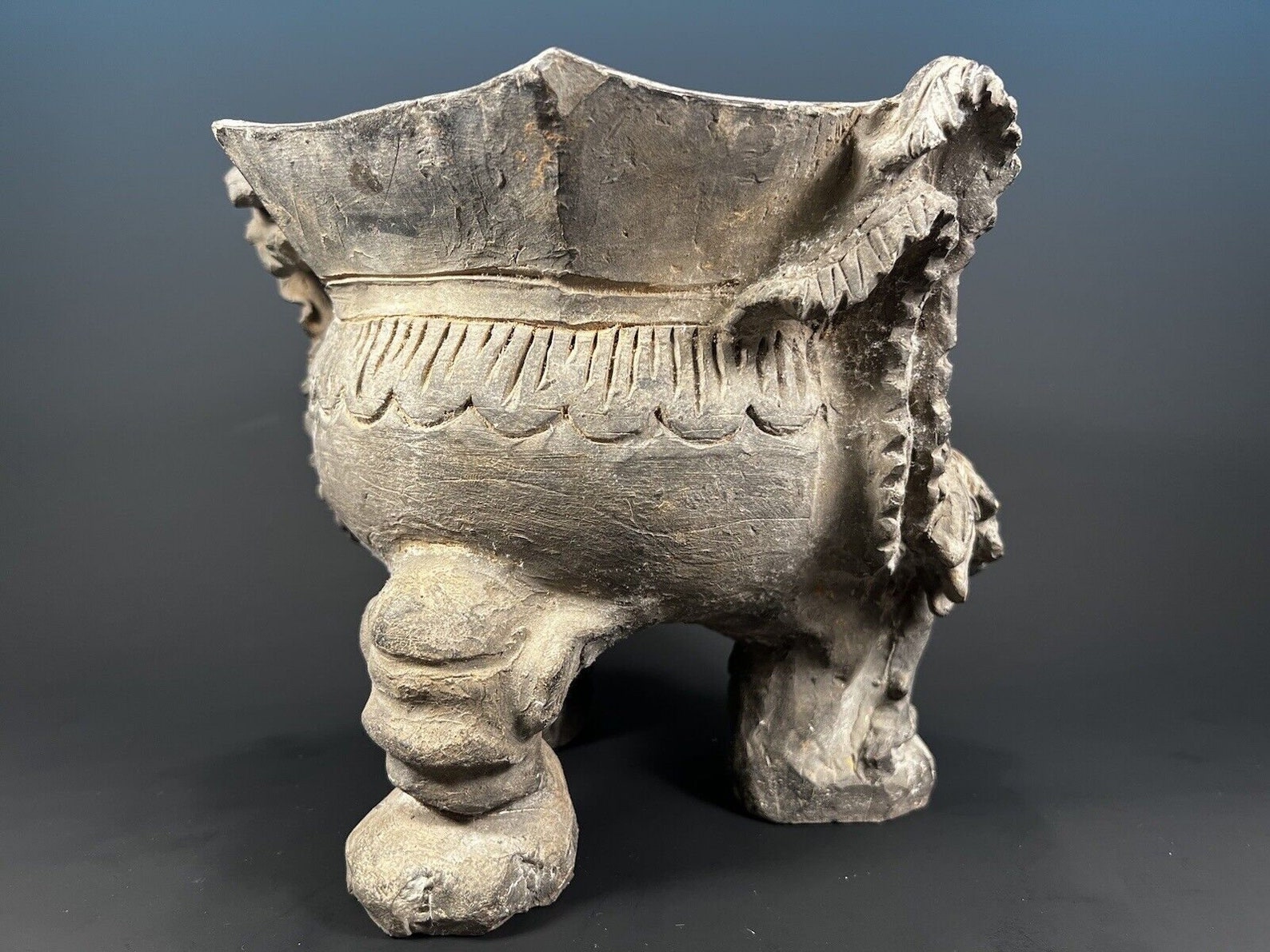 Fine Old Rare Chinese Ceramic Phoenix Tripod Censer, Ming Dynasty or ...