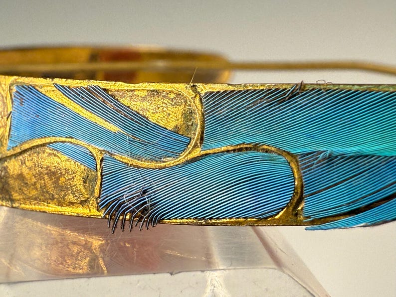 China Chinese Kingfisher Feather Enamel Hair Ornament Hair Pin Ca ...