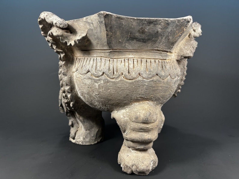 Fine Old Rare Chinese Ceramic Phoenix Tripod Censer, Ming Dynasty or ...