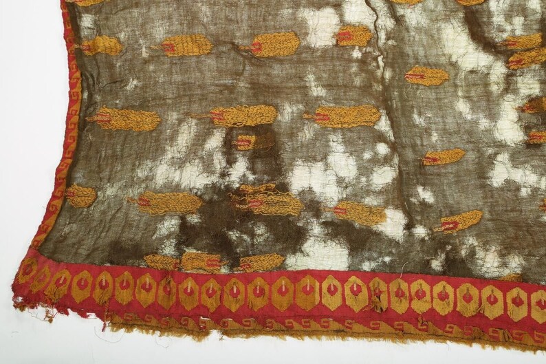 Pre-columbian Peru Central Coast Chancay Embroidered Chili Decor Turban ...