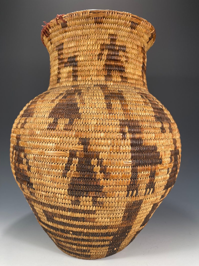 Rare Native American Apache Storage Basket Zoo/anthropomorphic Decor ...