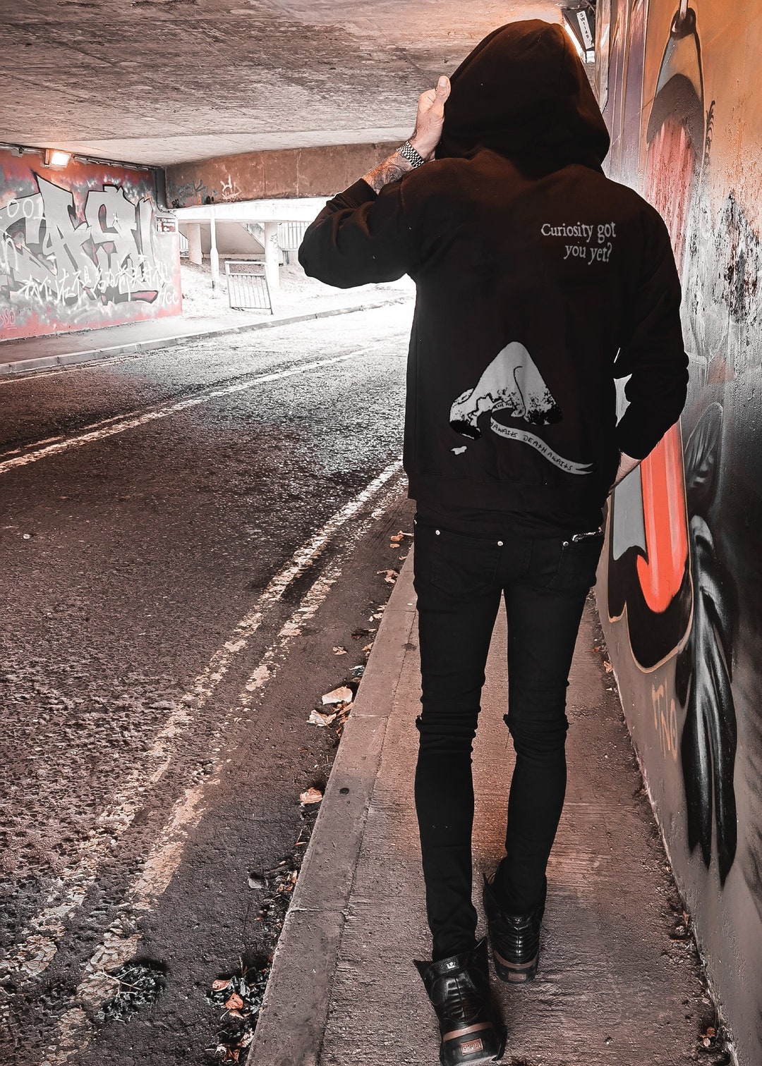 Dark Humour Zip Up, Fortune Cookie Gift, Horror Theme Hoodie, Funny ...