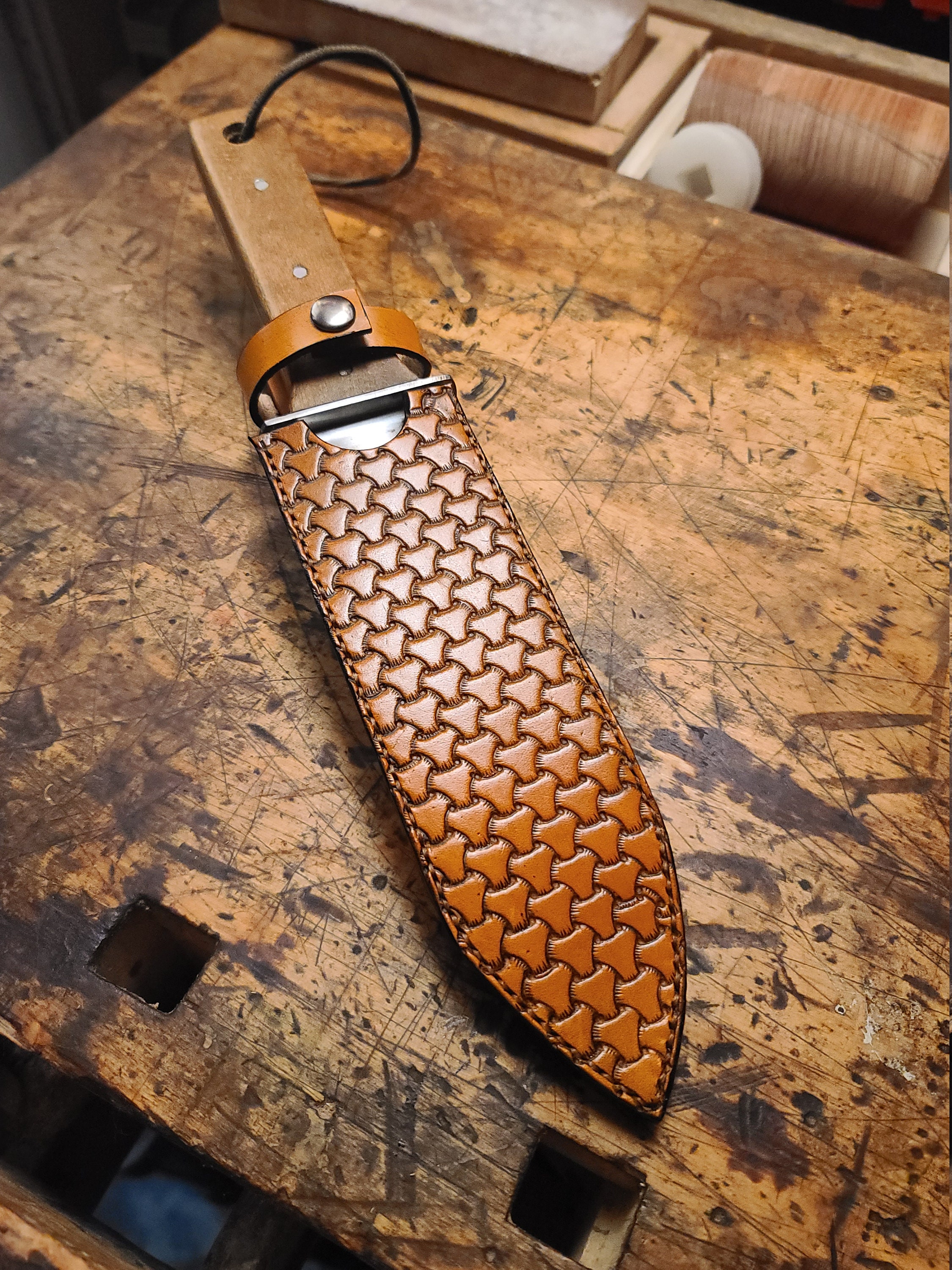 Tooled Leather Hori Hori Garden Knife Sheath | Etsy