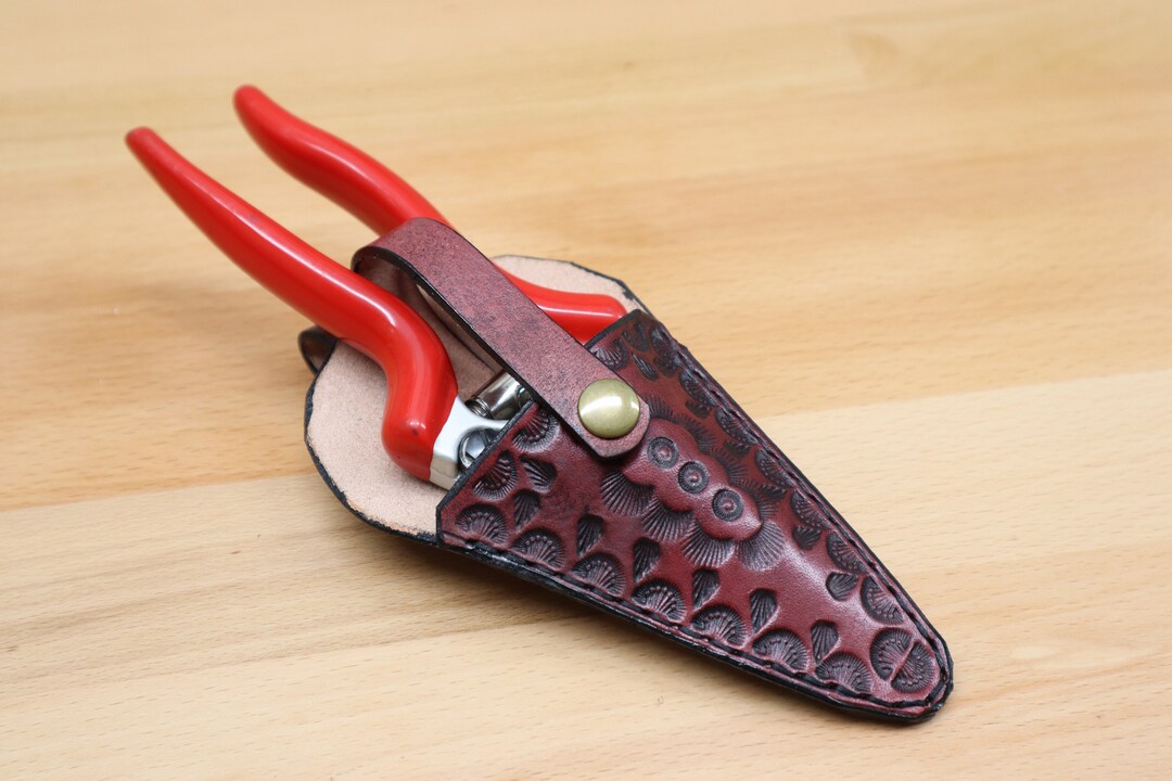 Pruning Shears Sheath - Deco 5 in Mahogany - Etsy