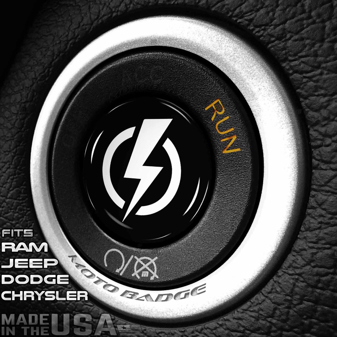 Push Button Ignition Cover for Jeep Charger Challenger Hellcat Ram HIGH ...