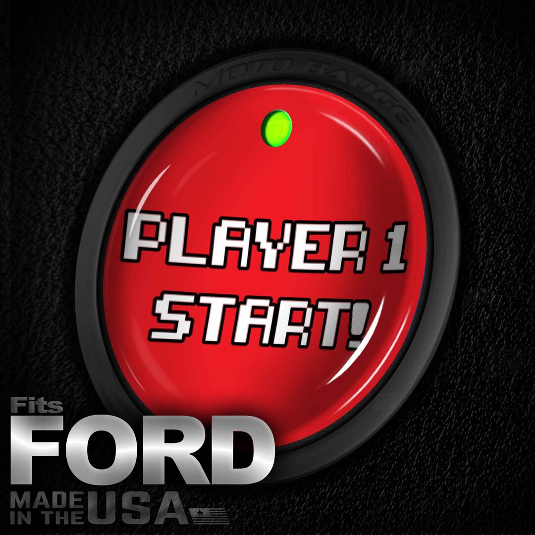 PLAYER 1 Start Button Cover for Ford Ranger Focus F150 Explorer Super ...