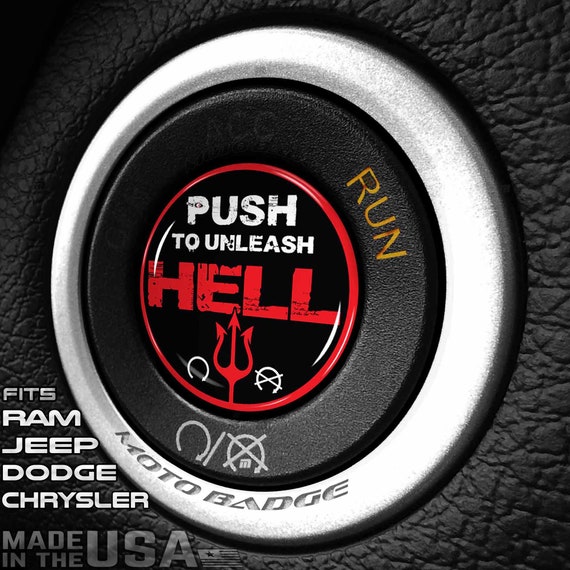 Start Button Cover Push to Unleash HELL Fits Keyless - Etsy