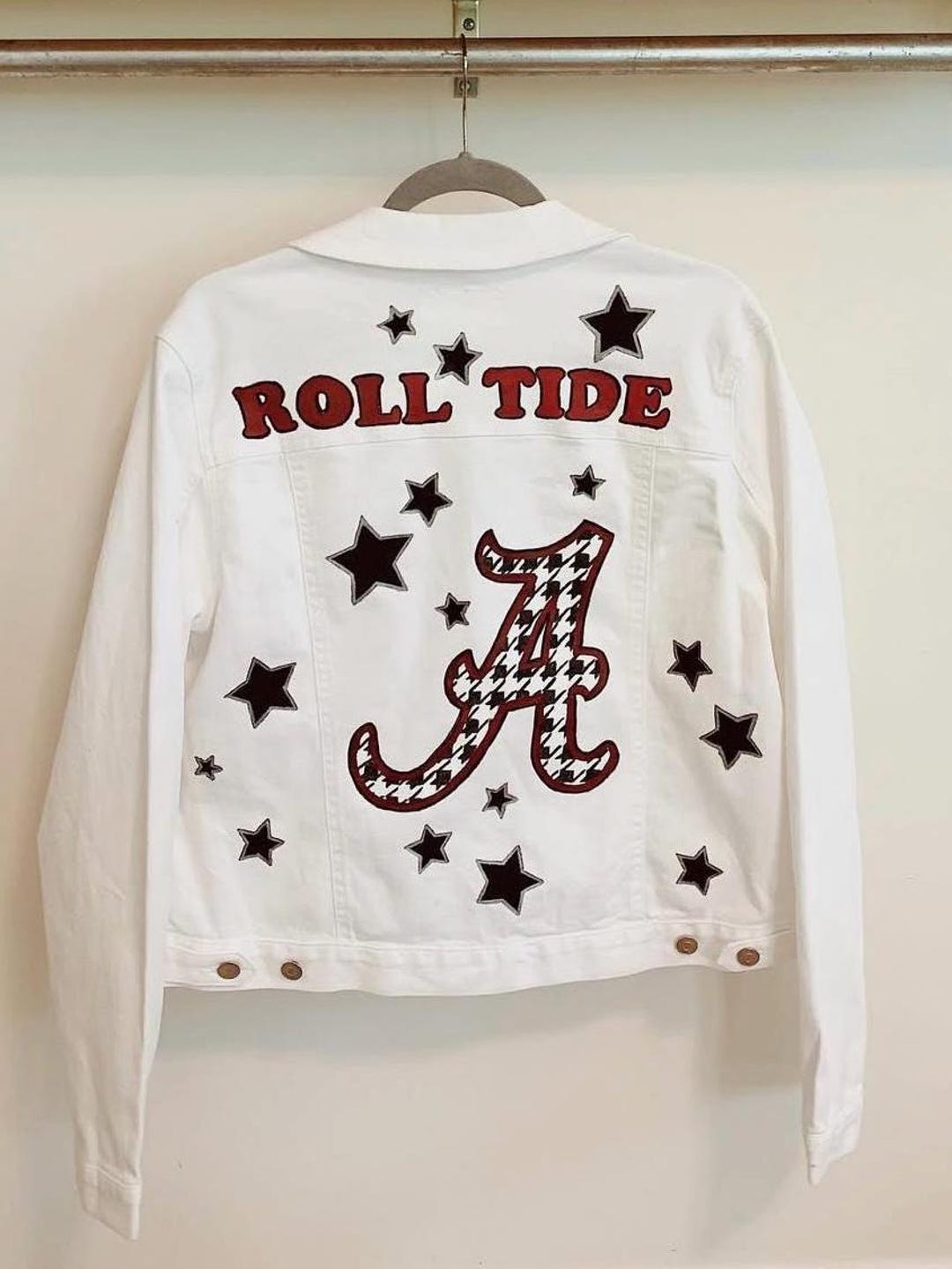 University of Alabama BAMA Custom Hand-painted Gameday Denim Jean ...