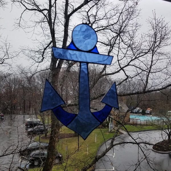 Anchor Stained Glass Pattern - Etsy