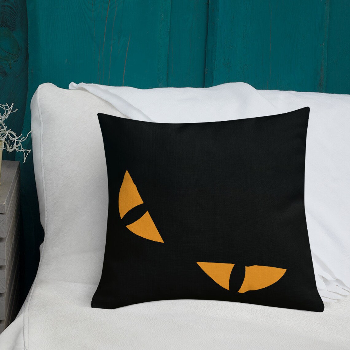 Scary Face Halloween Premium Pillow - Etsy