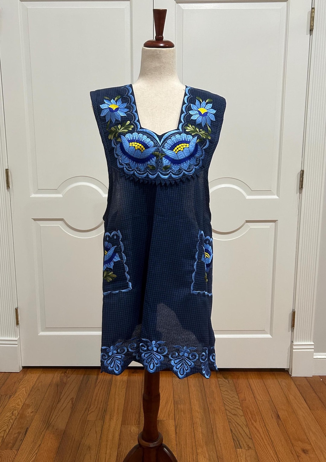 One of the Kind Traditional Oaxaca Apron for Woman. With Pockets and ...