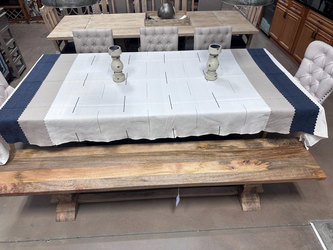 112'' Tablecloth From Oaxaca Mexico Made With Handloom Fabric. - Etsy