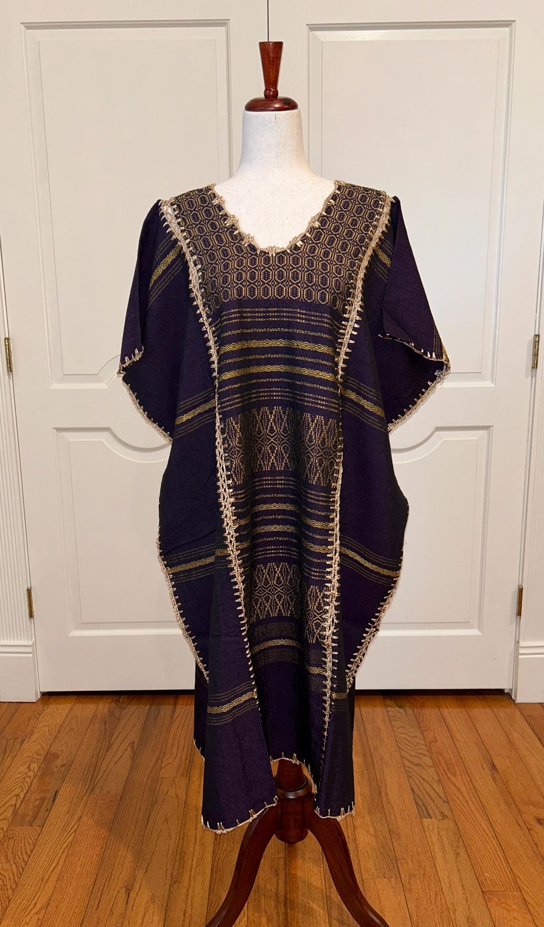 Hand Woven Mexican Huipil Dress. Oaxaca Huipil, Handmade Boho, Vintage ...