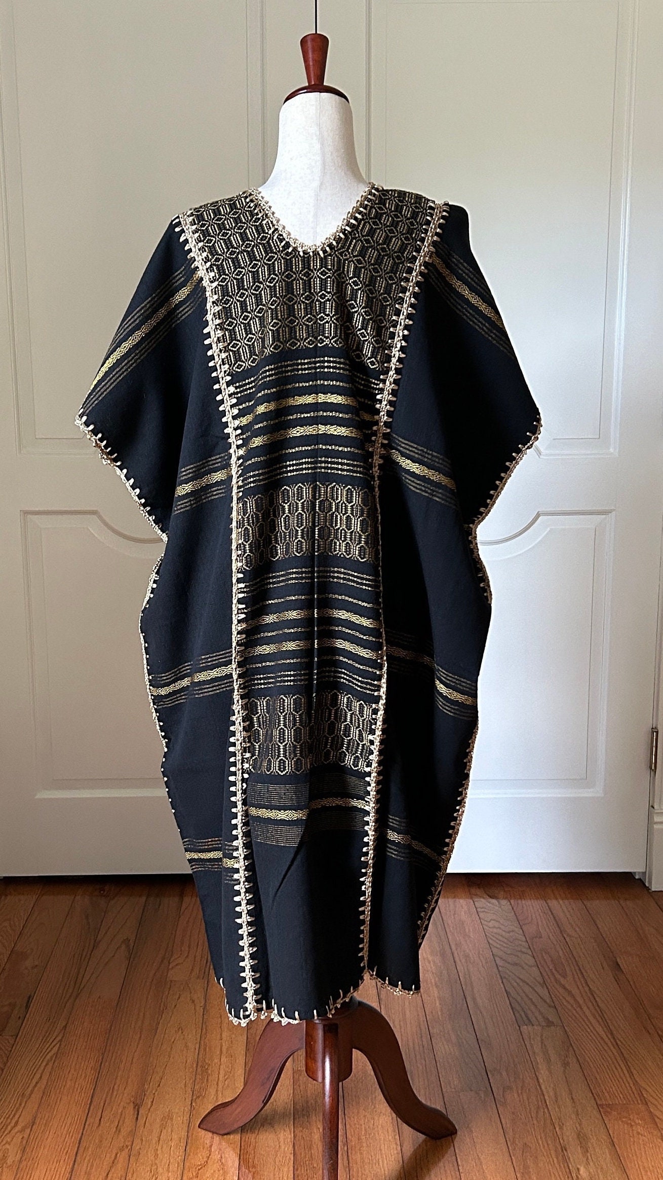 Hand Woven Mexican Huipil Dress. Oaxaca Huipil, Handmade Boho, Vintage ...
