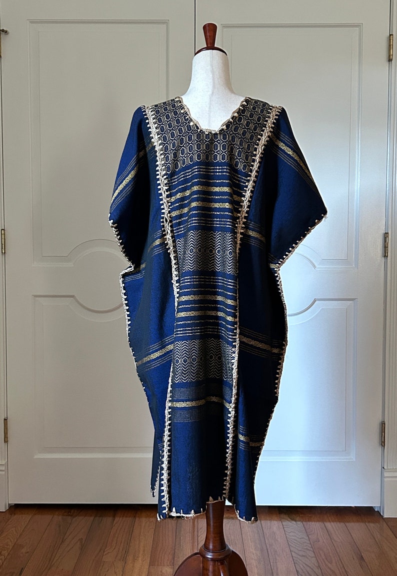 Hand Woven Mexican Huipil Dress. Oaxaca Huipil, Handmade Boho, Vintage ...