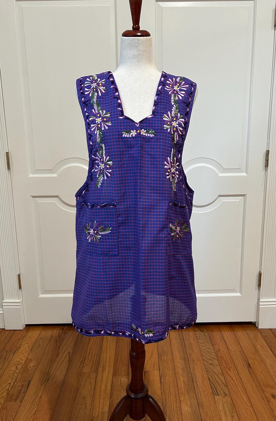 One of the Kind Traditional Oaxaca Apron for Woman. With Pockets and ...