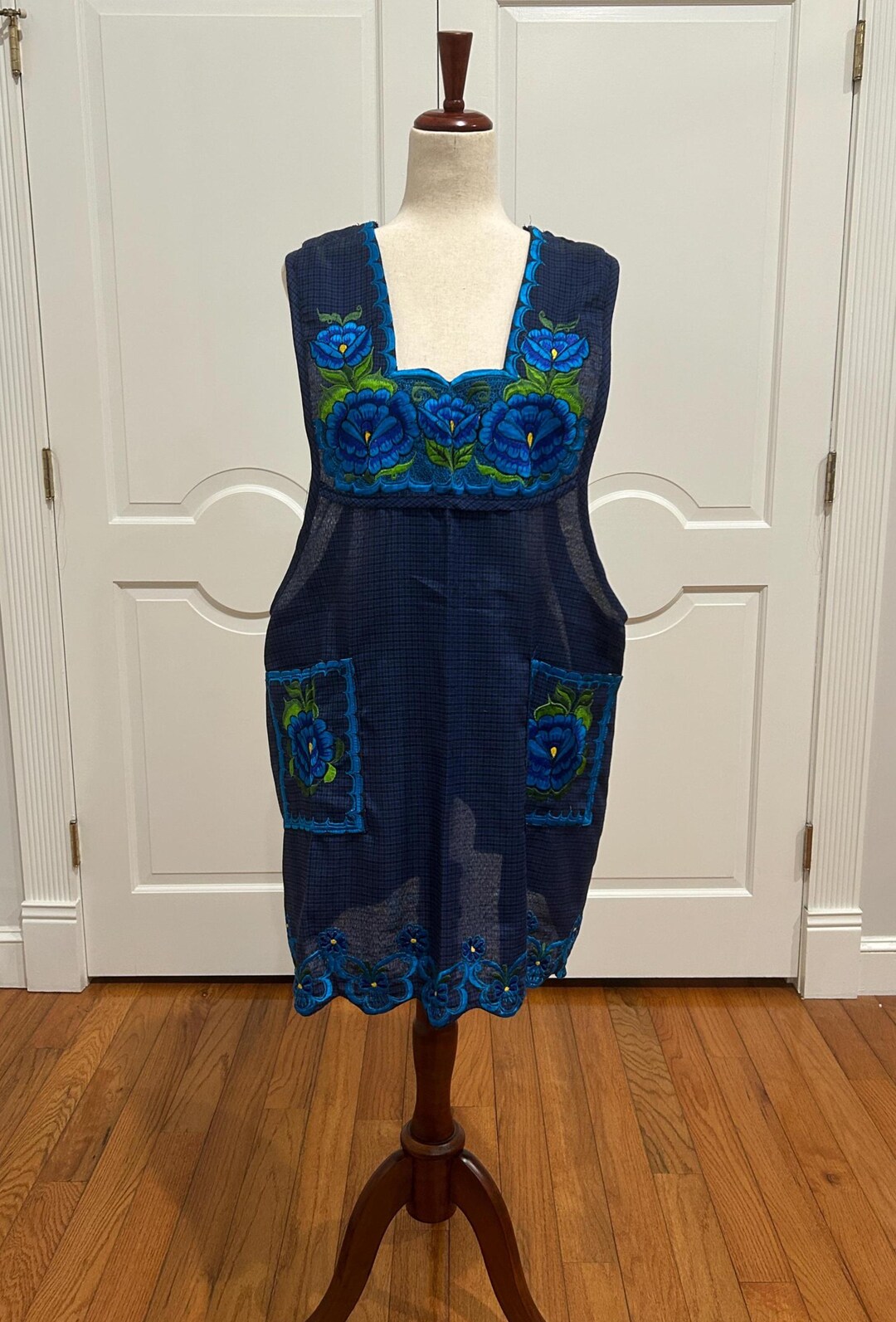 One of the Kind Traditional Oaxaca Apron for Woman. With Pockets and ...