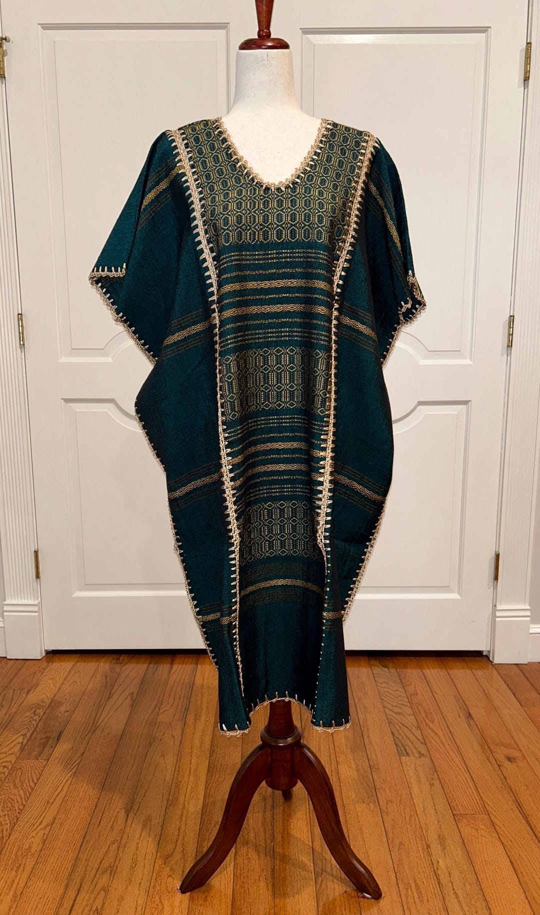 Hand Woven Mexican Huipil Dress. Oaxaca Huipil, Handmade Boho, Vintage ...