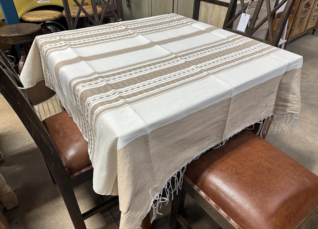Tablecloth From Oaxaca Mexico Made With 100 % Handloom Cotton Fabric ...